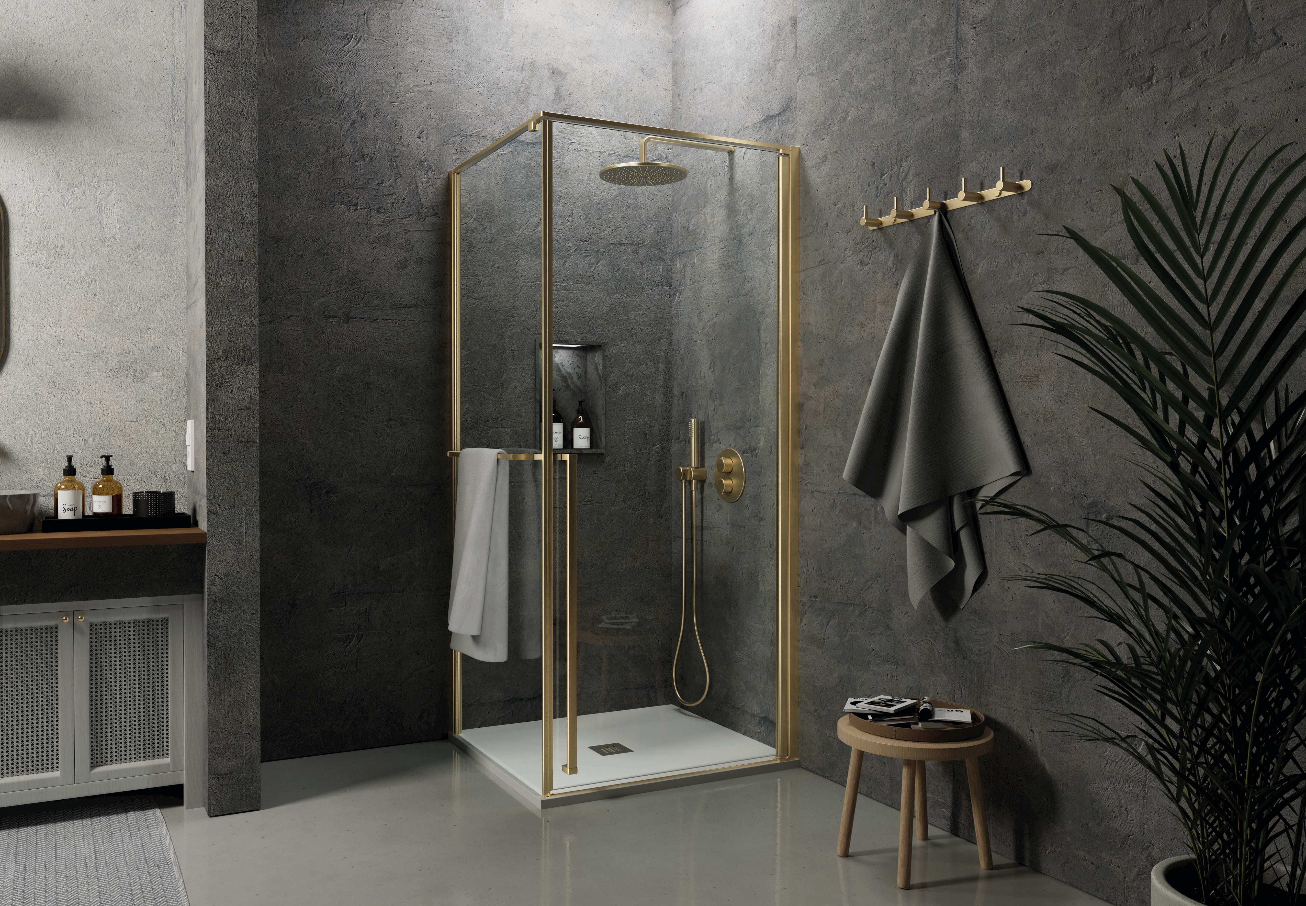 Mampara de ducha Versatil VR Plus 208 Profiltek a medida | Decorabaño