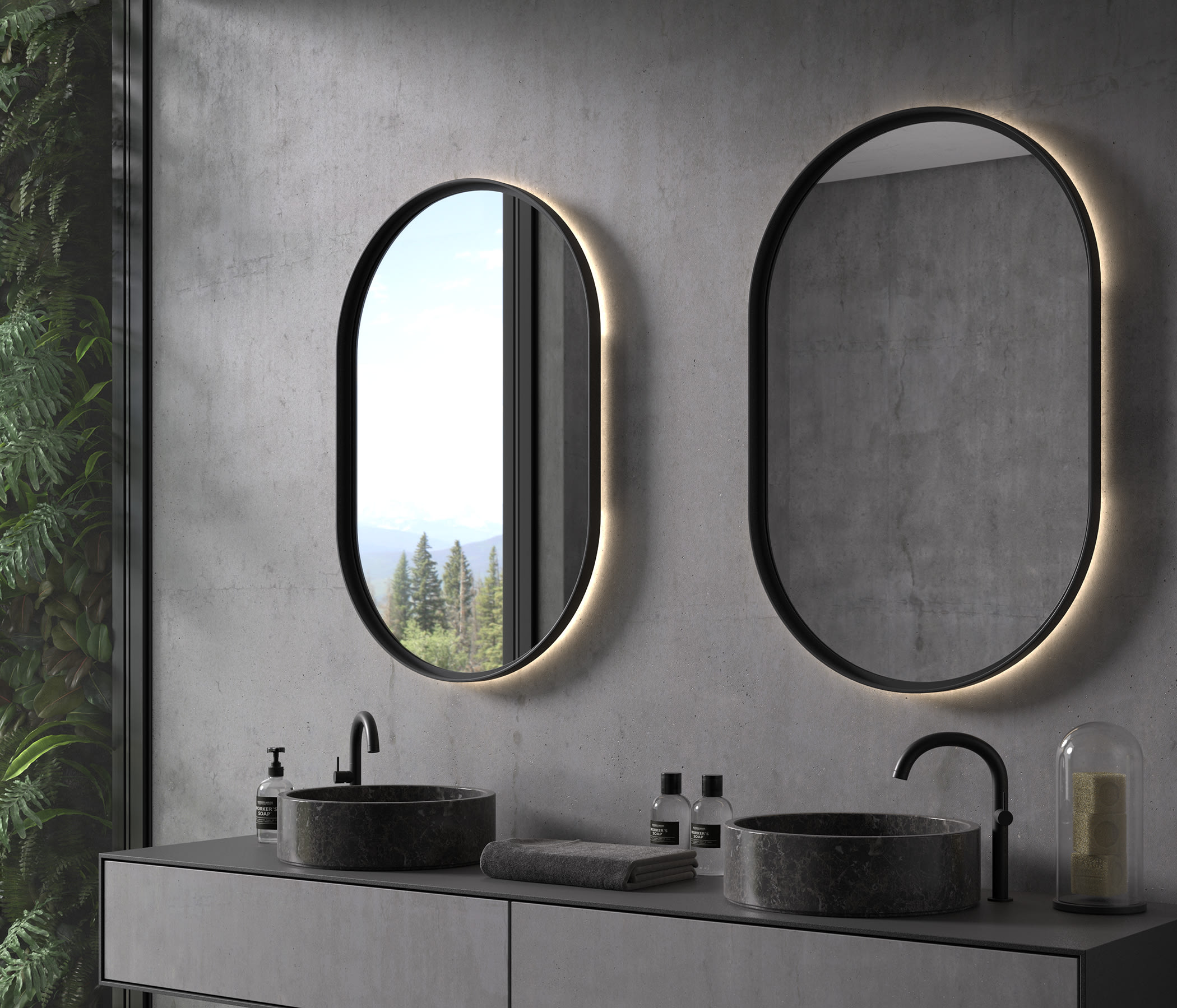 Espejo de baño con luz LED Saba Eurobath [2025]